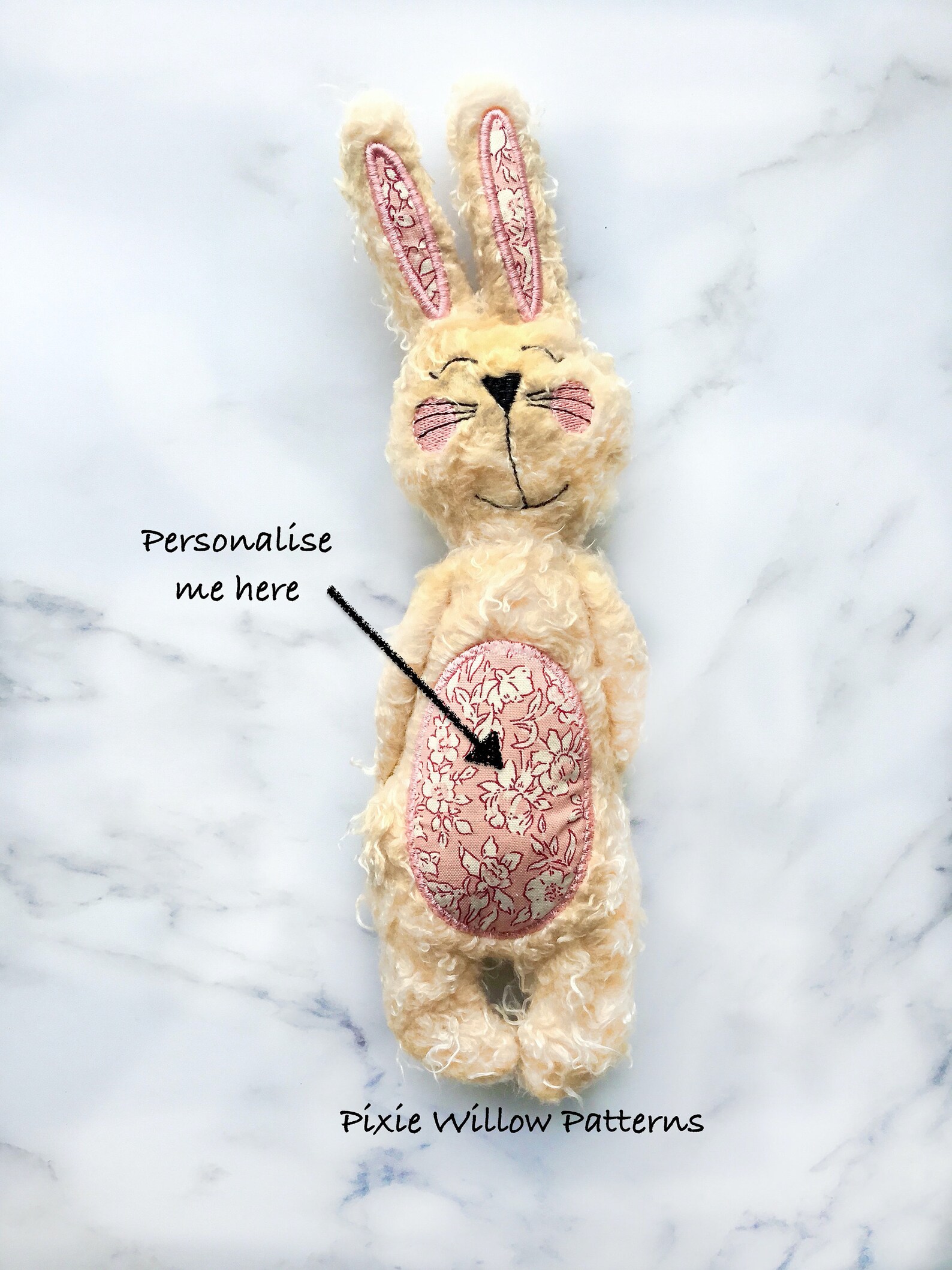 Simple ITH Bunny Rabbit Stuffie for 6x10, 7.9x11 and 8x12 Hoops. Easter ...