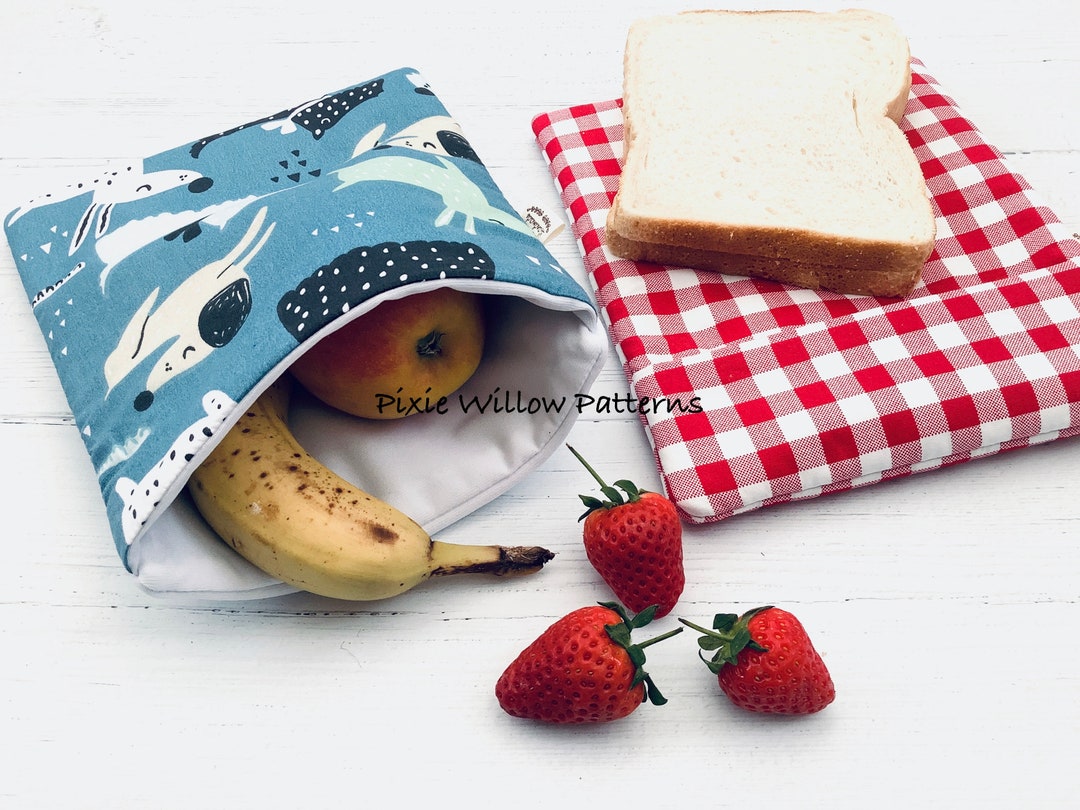 In the Hoop Reusable Sandwich Bag Pattern. Embroidery Machine Design of ...