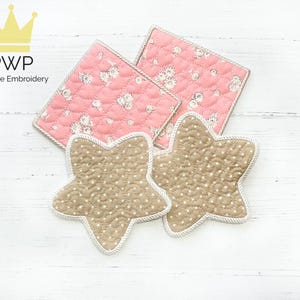 Pamper Bundle. 4x Reusable Makeup Remover Pads Patterns PLUS Bag. ITH ...