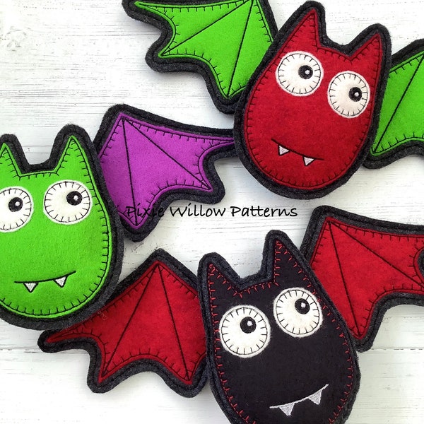 Bat Embroidery - Etsy
