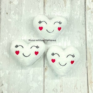 ITH Heart Stuffie, Machine Embroidery Pattern (for 4x4, 5x7, 6x10 ...
