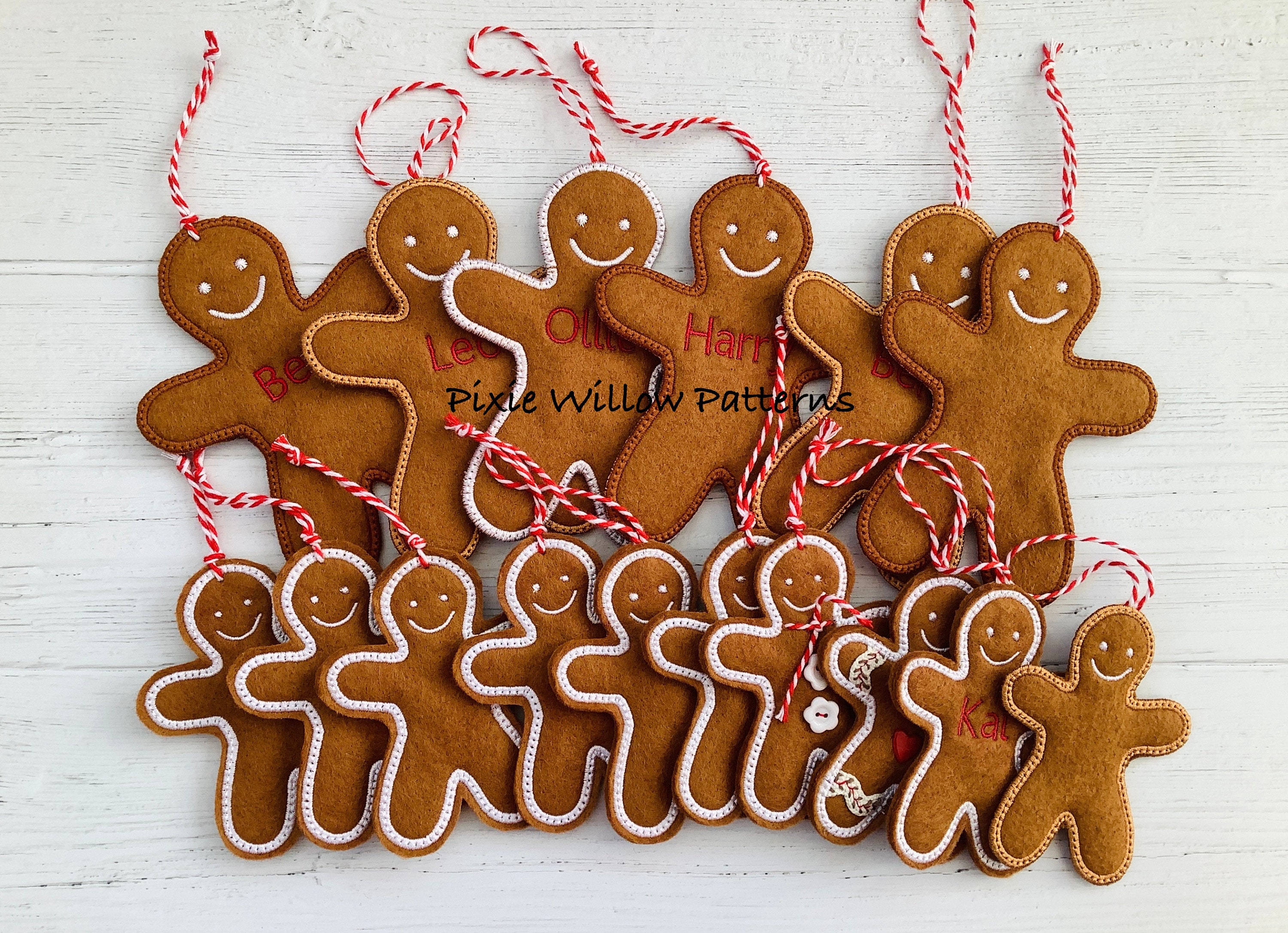 ITH Gingerbread Man Machine Embroidery Design. Christmas in | Etsy