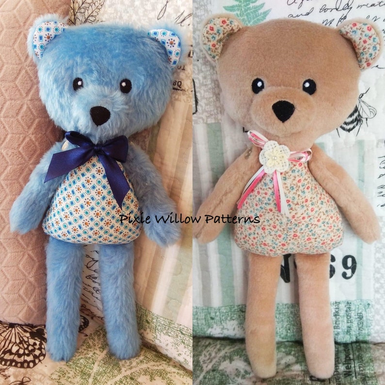 ITH Memory Bear Stuffie: Machine Embroidery Pattern (for 5x7, 6x10 ...