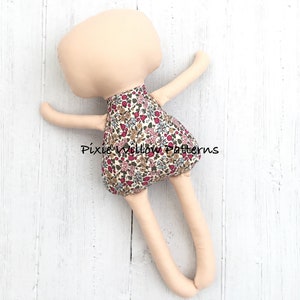 ITH Rag Doll Machine Embroidery Pattern. in the Hoop Project, 5x7, 6x10 ...