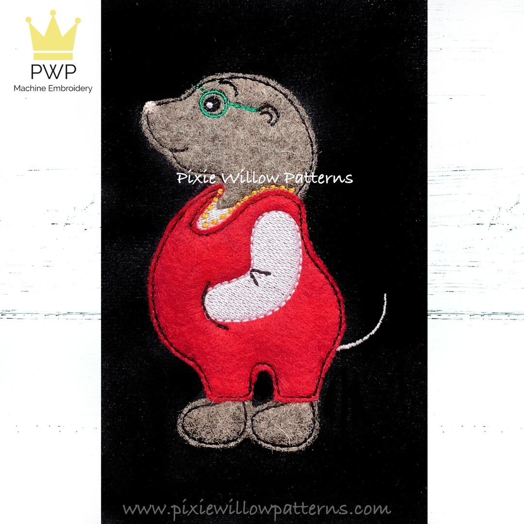 Mole Applique Design. Machine Embroidery Mole Pattern for 5x7 Hoops ...