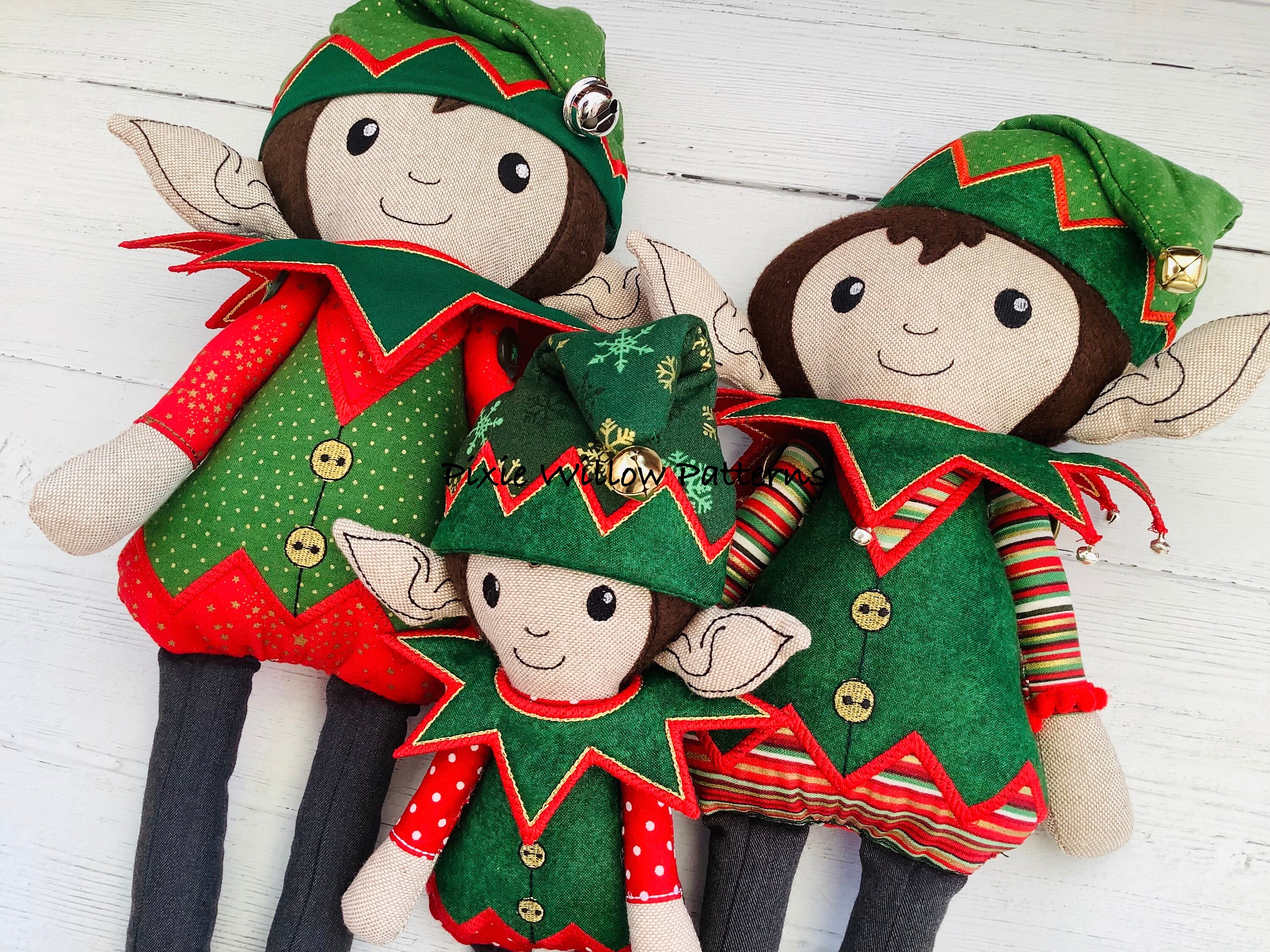 ITH Elf Doll. in the Hoop Elf Stuffie Pattern for 5x7 6x10 | Etsy