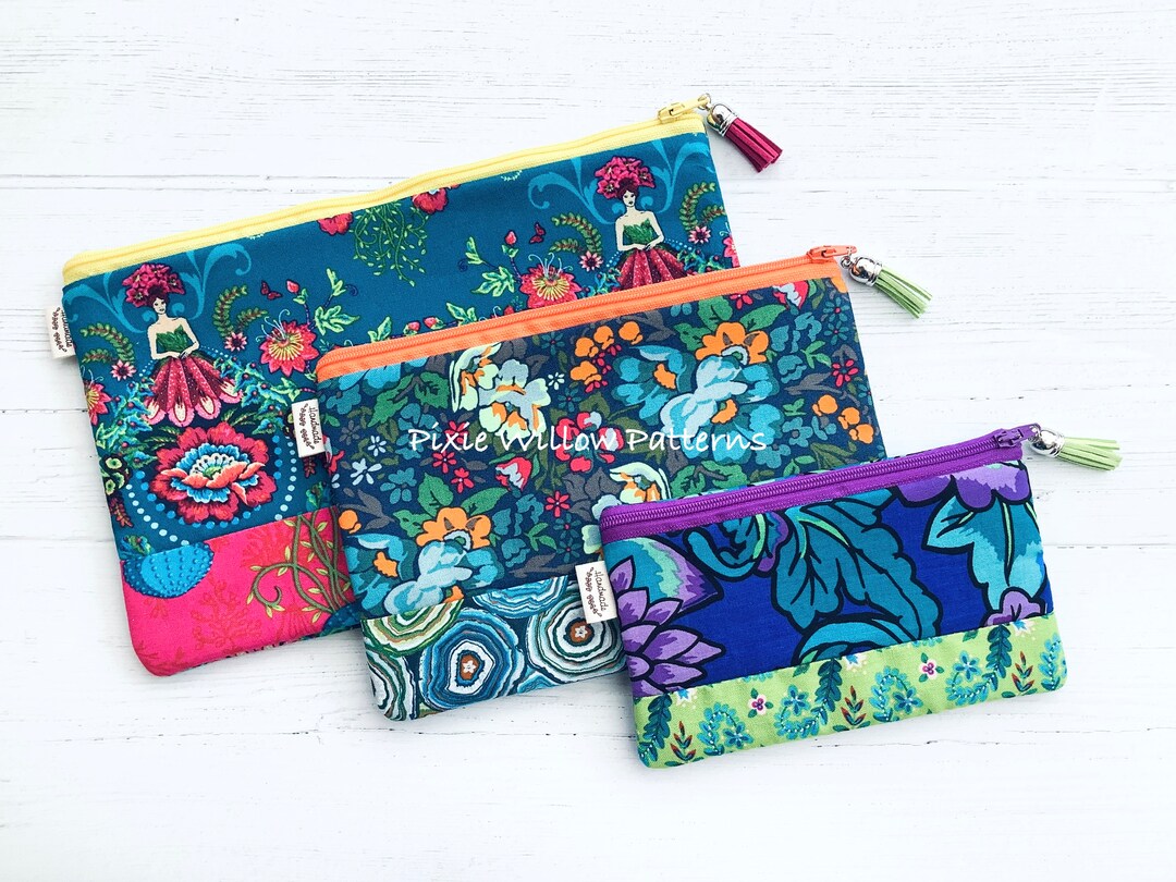 ITH Zipper Bag Pattern With Striped Bottom, (for 5x7, 6x10 & 8x11 Hoops ...