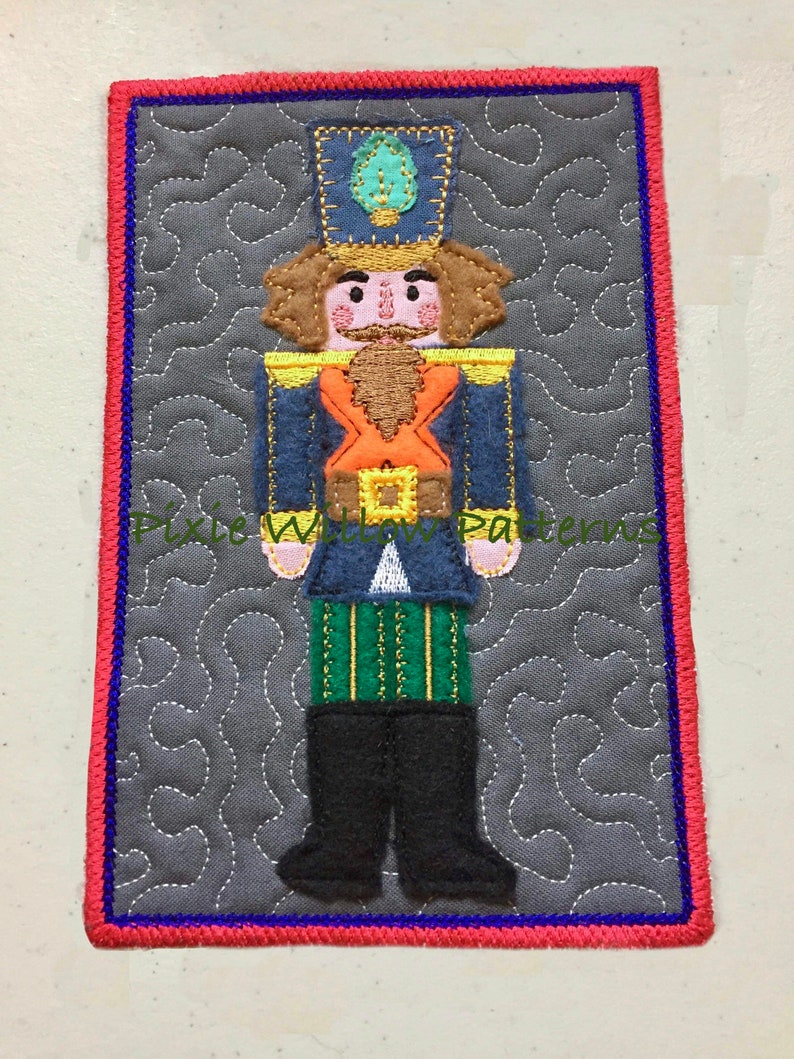 ITH In the hoop Set of 4 Nutcracker Soldier Mug Rugs 5x7 | Etsy