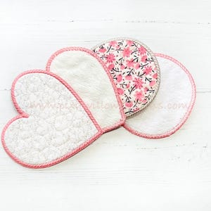 Pamper Bundle. 4x Reusable Makeup Remover Pads Patterns PLUS Bag. ITH ...