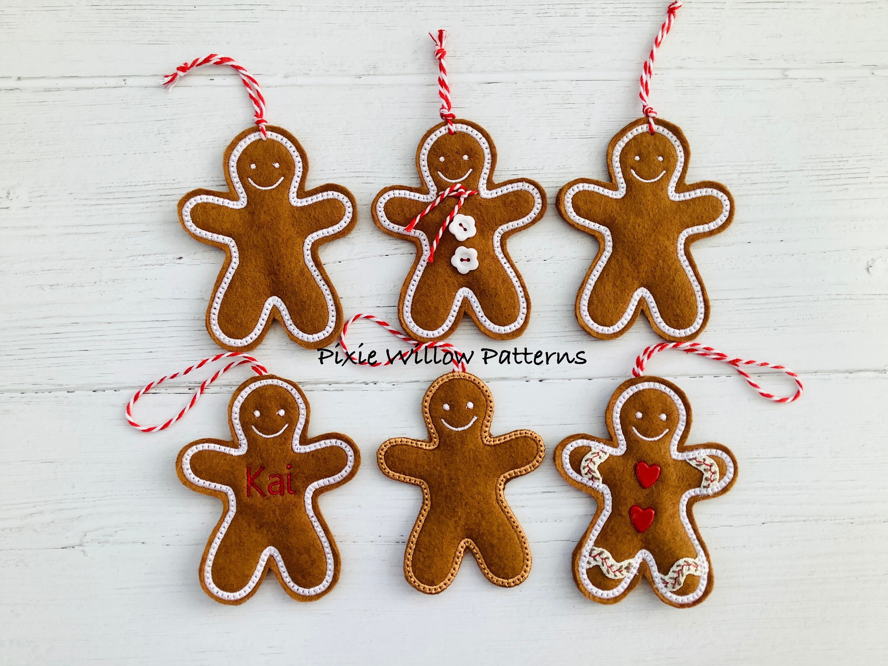 ITH Gingerbread Man Machine Embroidery Design. Christmas in the Hoop ...