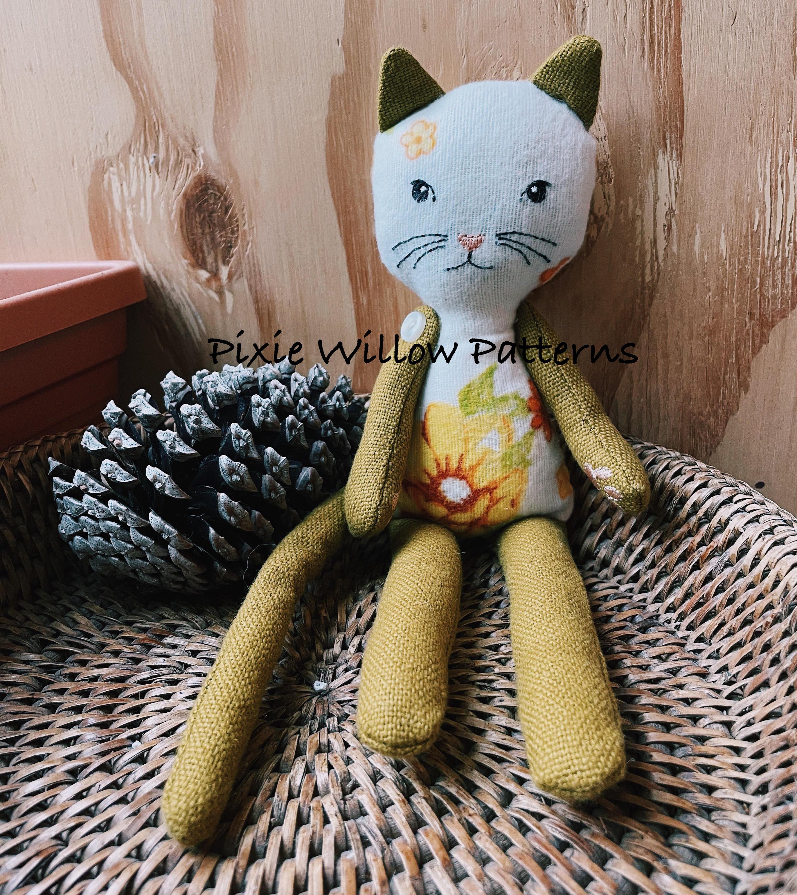 ITH Cat Stuffie. in the Hoop Cat. Machine Embroidery Pattern | Etsy