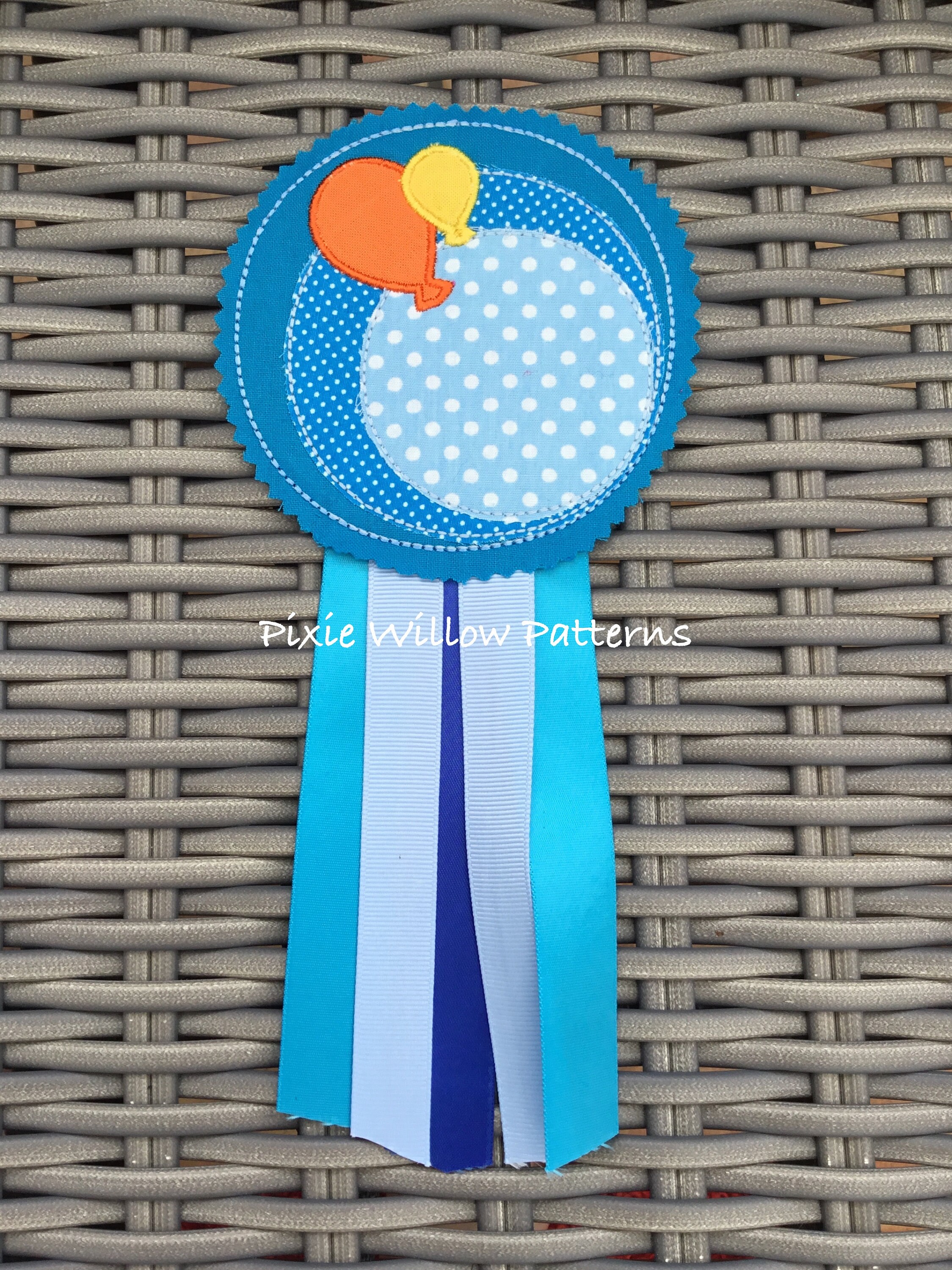 ITH Machine Embroidery Rosette for 4x4 Hoops. Personalise Your Own ...