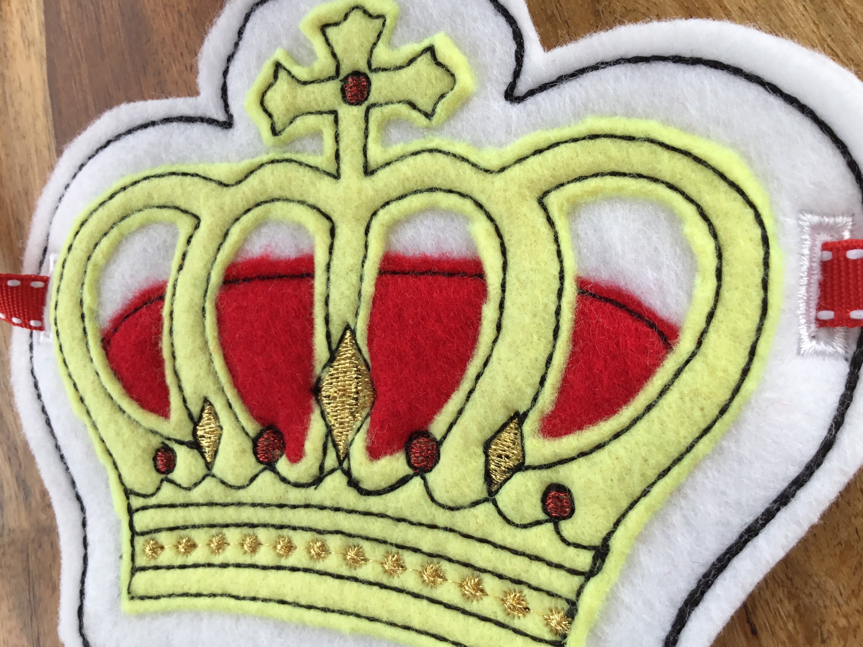 In the Hoop Crown Bunting Pattern. ITH Embroidery Machine - Etsy