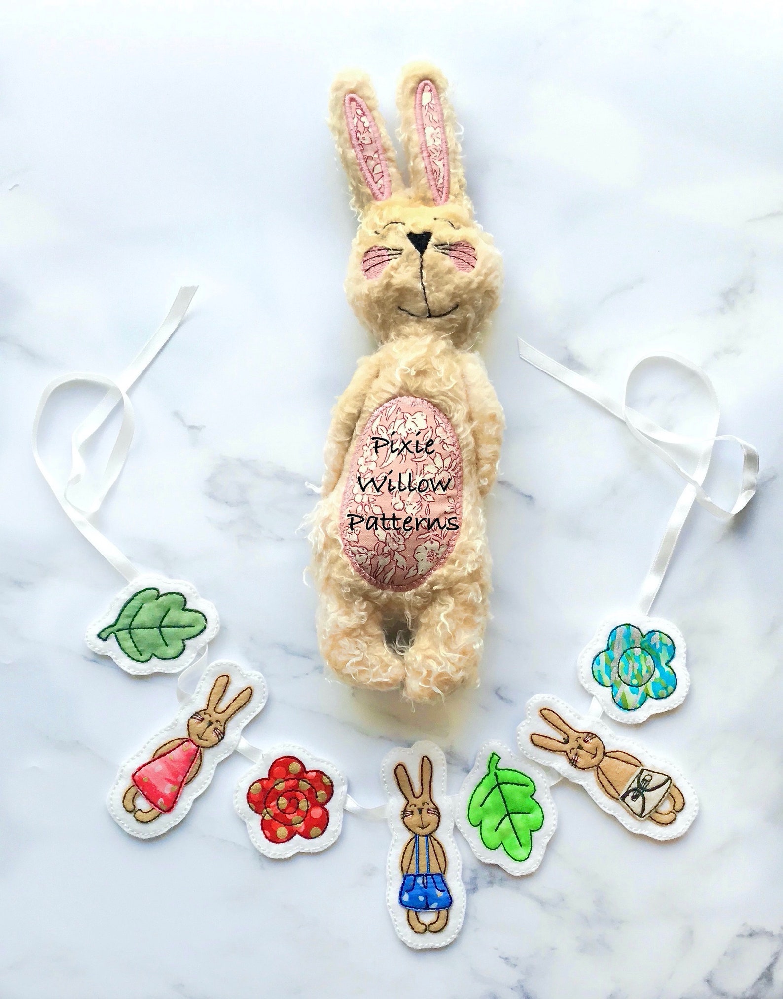 Simple ITH Bunny Rabbit Stuffie for 6x10, 7.9x11 and 8x12 Hoops. Easter ...