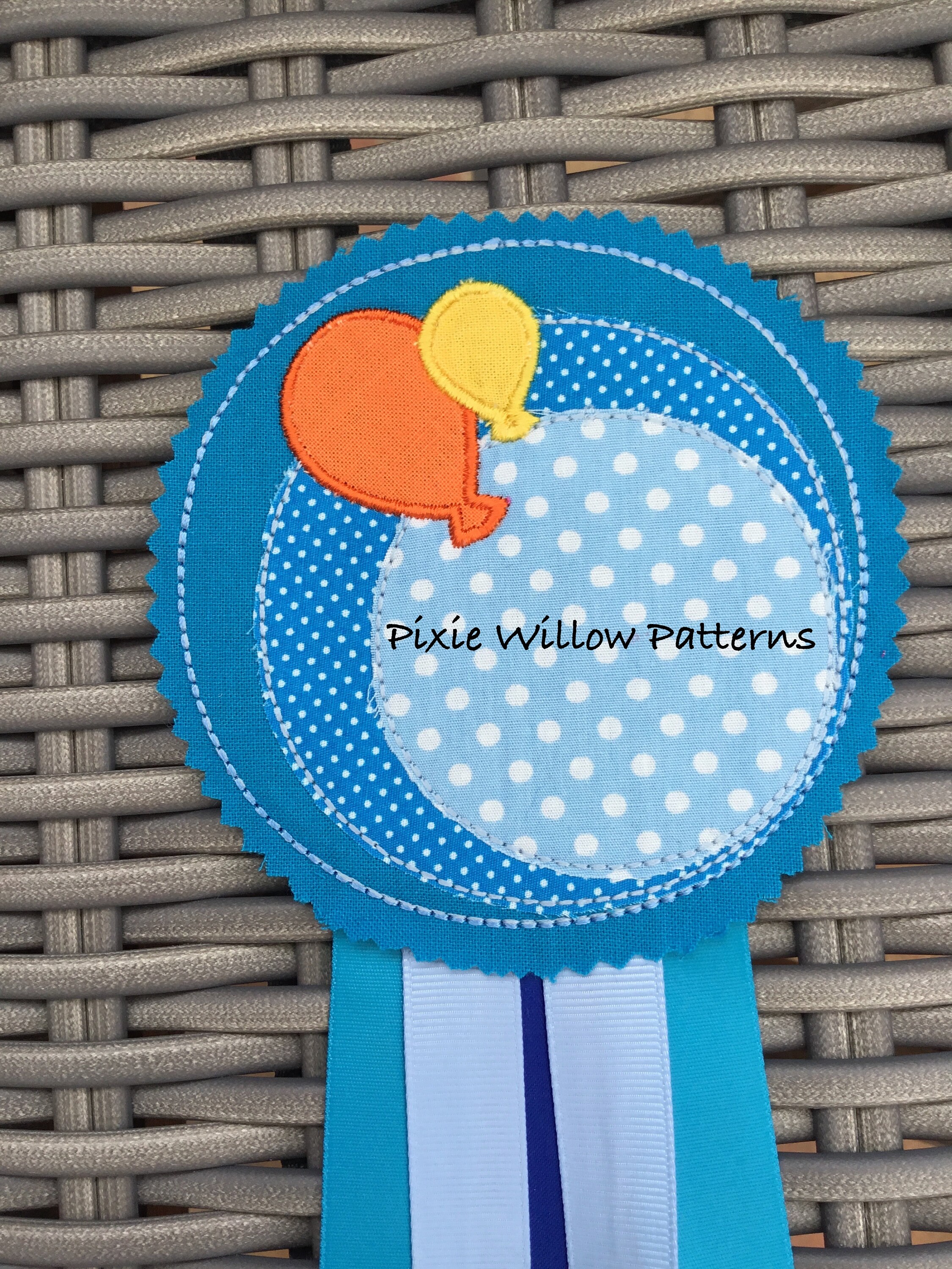 ITH Machine Embroidery Rosette for 4x4 Hoops. Personalise Your Own ...