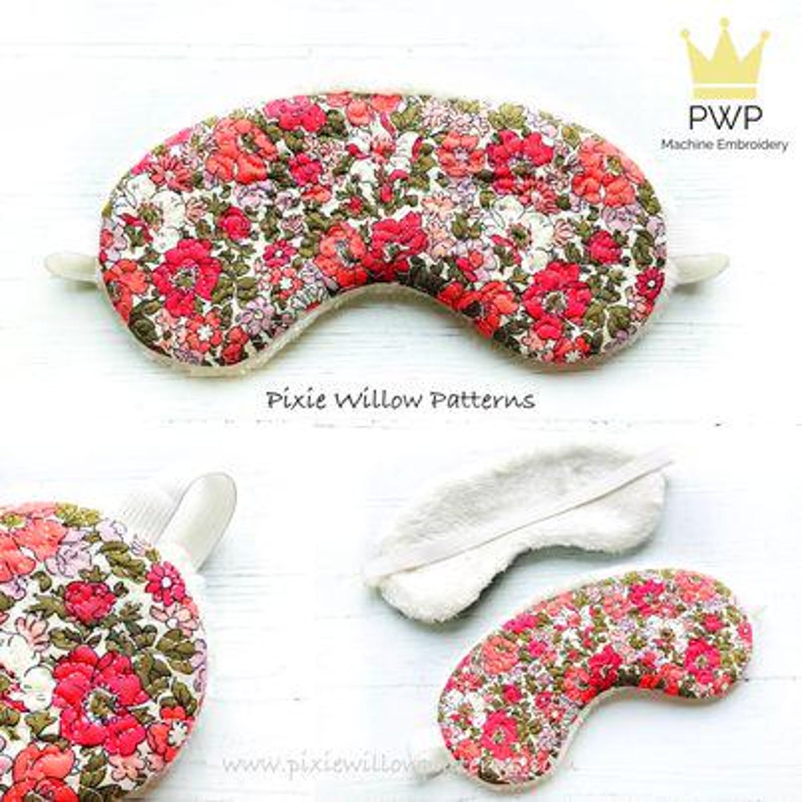 Sleep Mask Machine Embroidery Pattern Bundle (for 5x7 & 6x10 Hoops) - Etsy