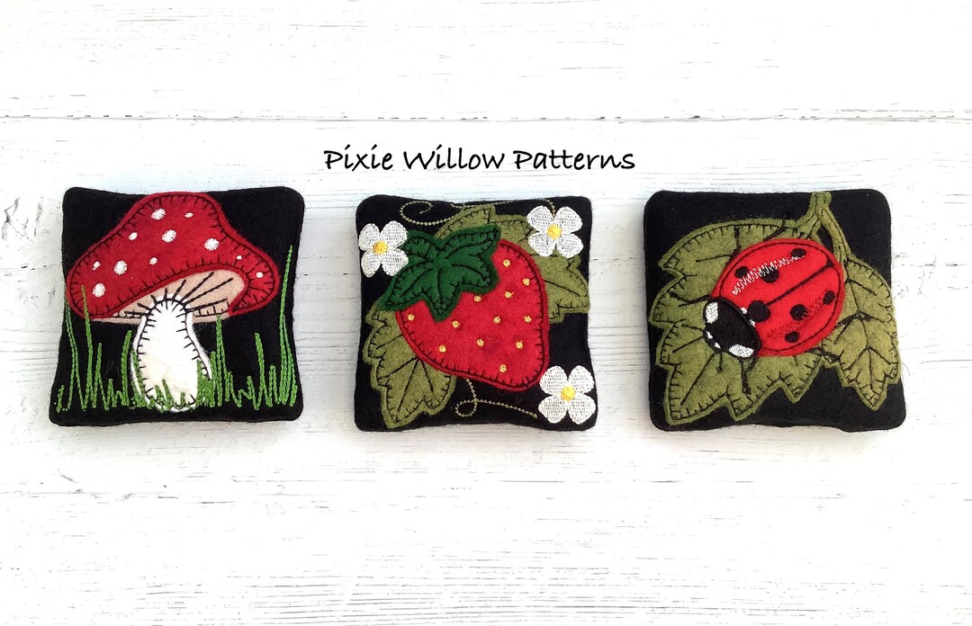 In the Hoop Pin Cushion Pattern. Set of 3 Embroidery Machine Pin ...