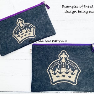 Royal Crown Embroidery Design: Machine Embroidery Pattern (for 4x4, 5x7 ...