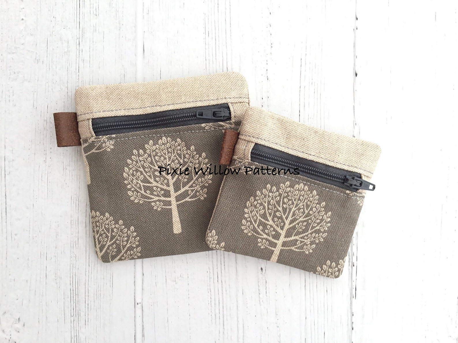 ITH Zipper Bag. Fully Lined Square Bag With Tab Tops in 4 Sizes. in the ...
