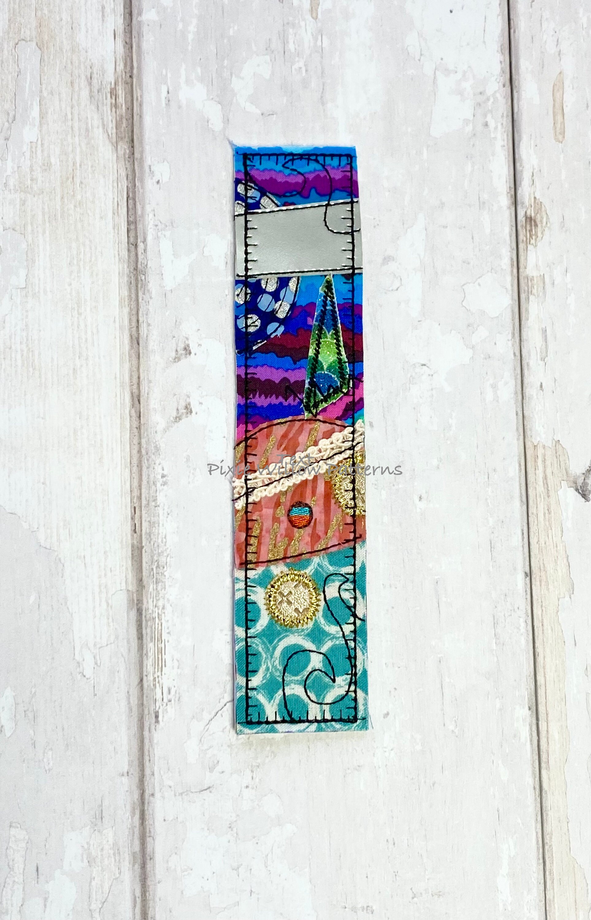 ITH Scrappy Bookmarks. 3 Collage Abstract Bookmarks Made in | Etsy