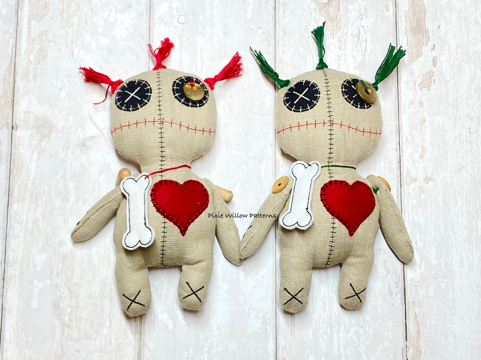 ITH Voodoo Doll Stuffie / in the Hoop Double-sided Zombie Doll - Etsy