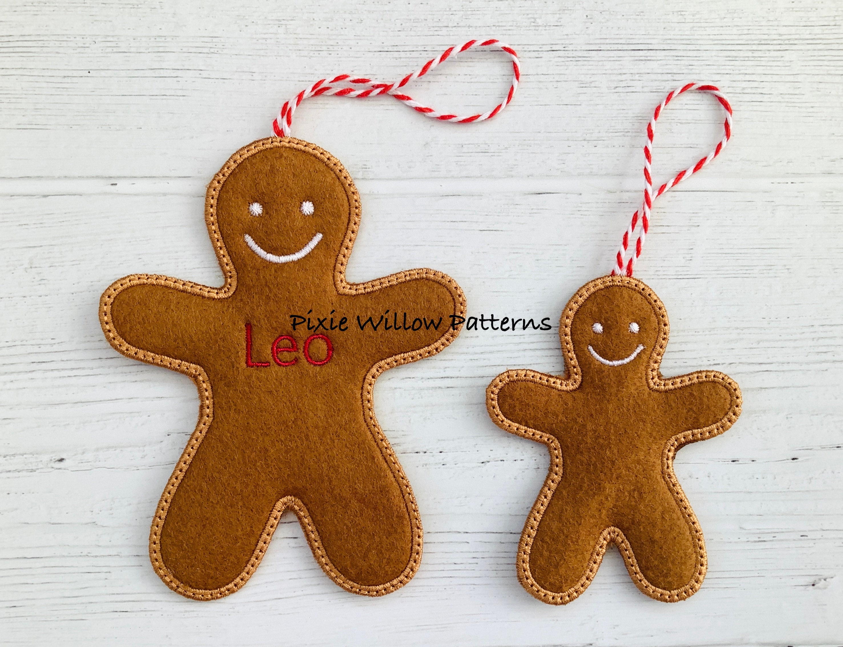 ITH Gingerbread Man Machine Embroidery Design. Christmas in | Etsy