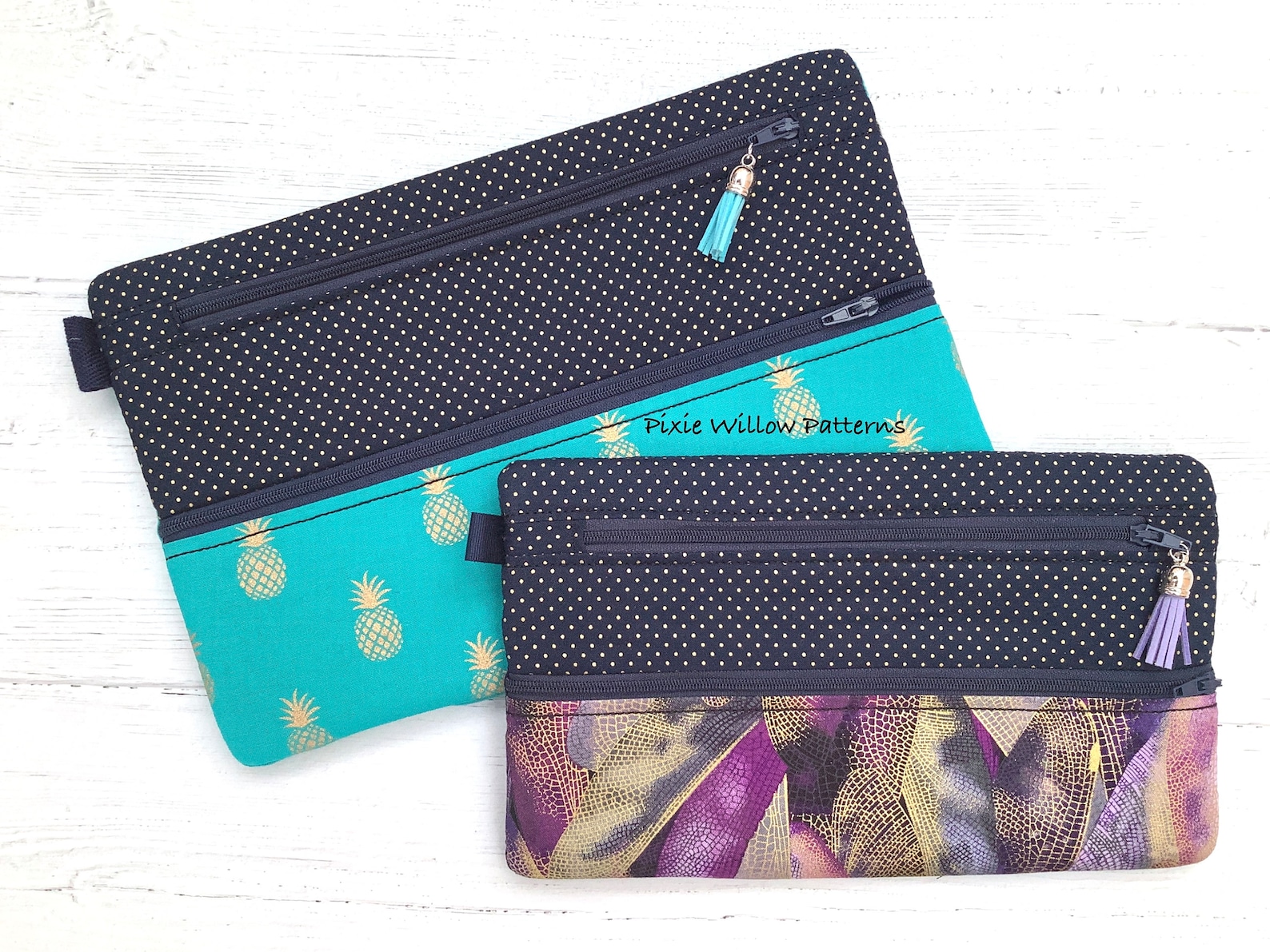 In the Hoop Double Front Pocket Zipper Bag Design. ITH Bag for - Etsy