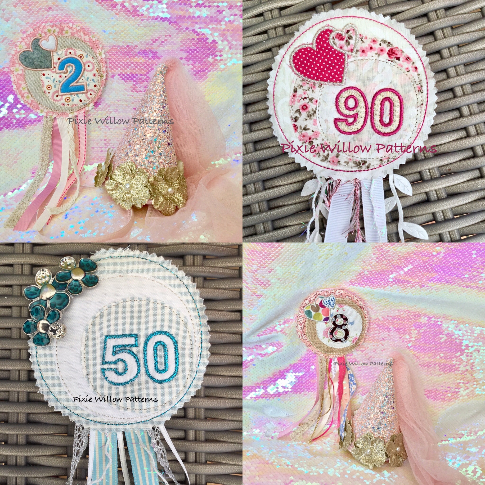 In the Hoop First Birthday Badge / Rosette. 1st Birthday Badge ...