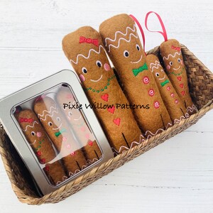 ITH Gingerbread Man Christmas Tree Decoration Pattern. Machine ...