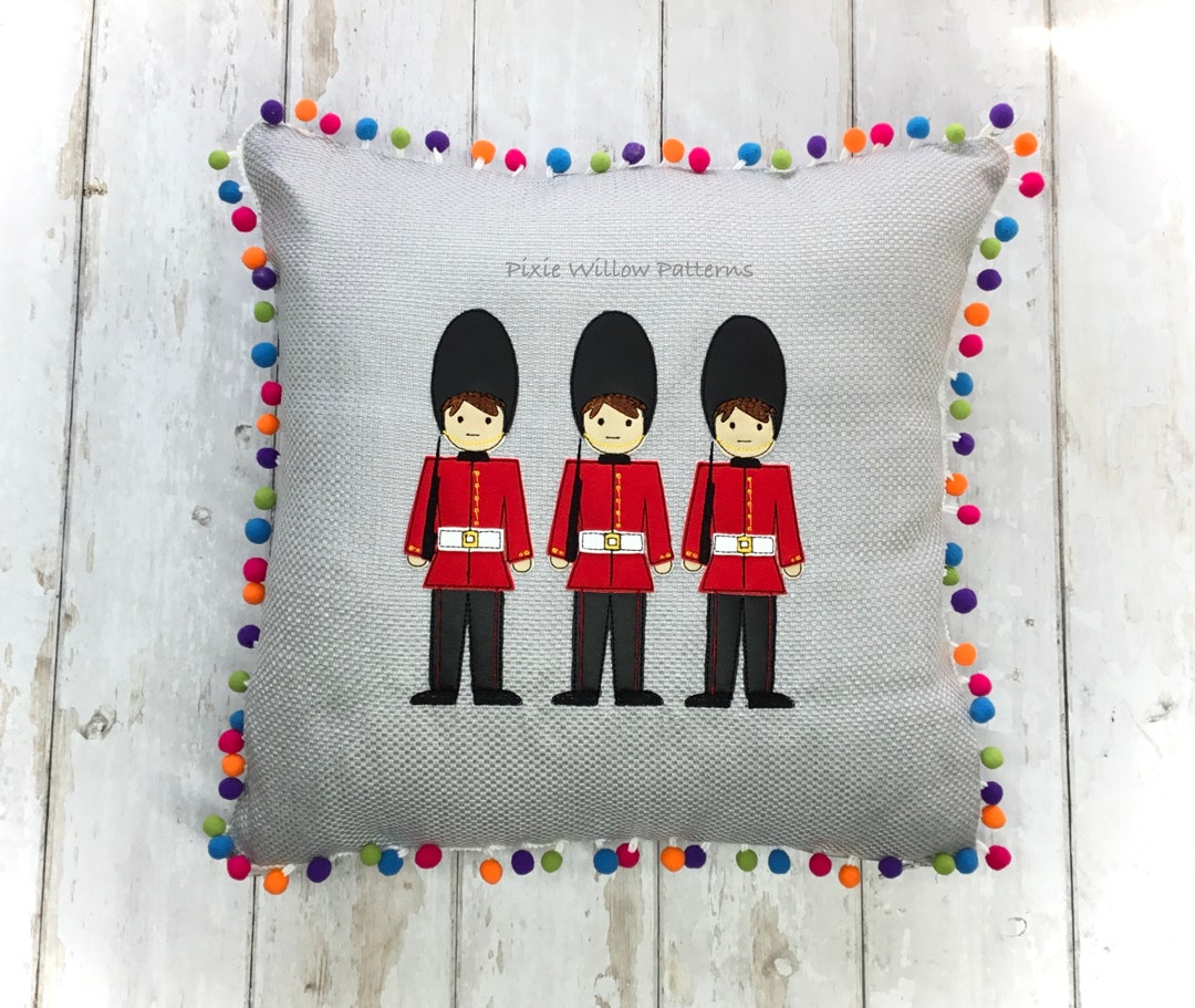 London Guard Applique: Machine Embroidery Design for 8x8 Hoops. - Etsy