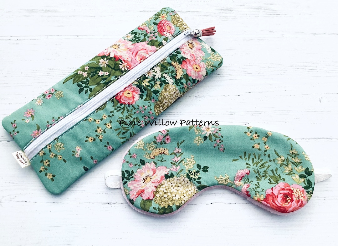 In the Hoop Sleep Mask and Zipper Bag Pattern. Embroidery Machine ...