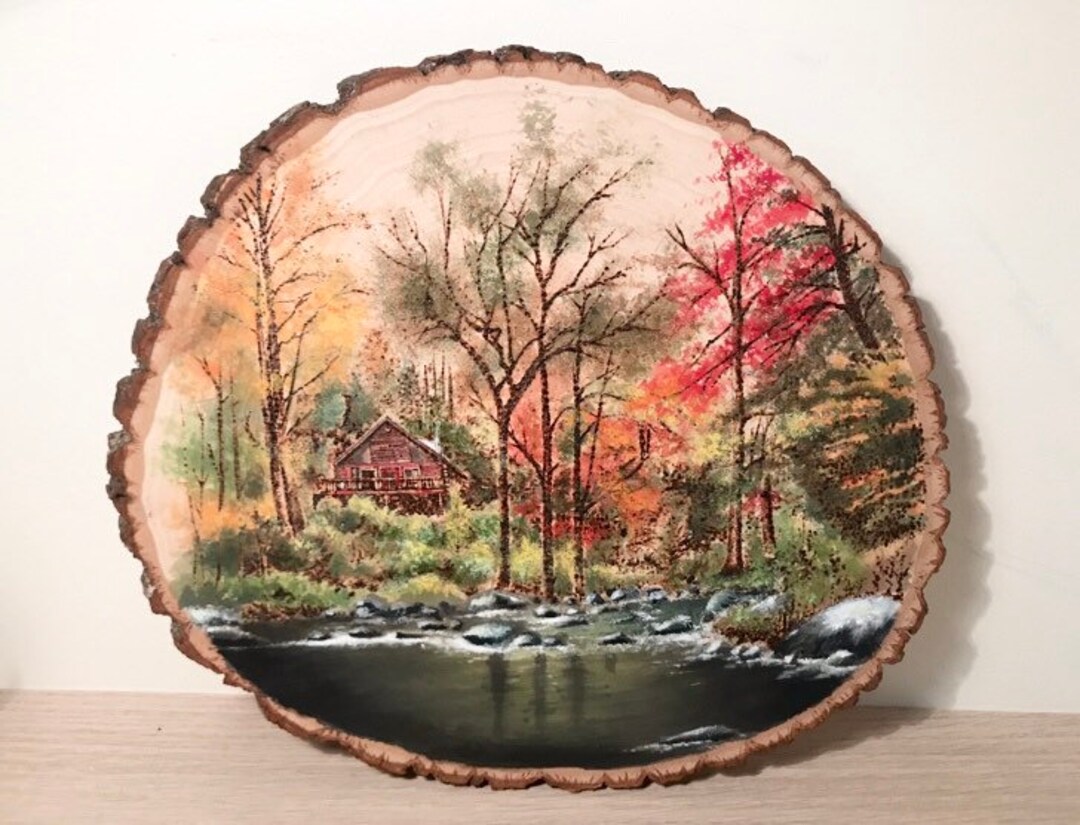 Handburned Custom Pyrography W/watercolor Option - Etsy UK