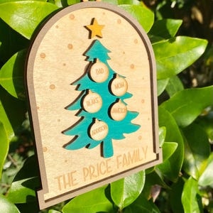 Christmas 2024 | Personalized Family Christmas Tree Ornament With ...