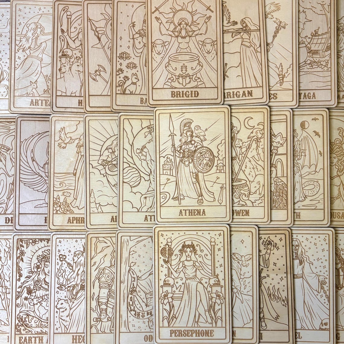 Persephone Deity Card | Altar Decor | Deity Wall Art | Tarot Themed ...