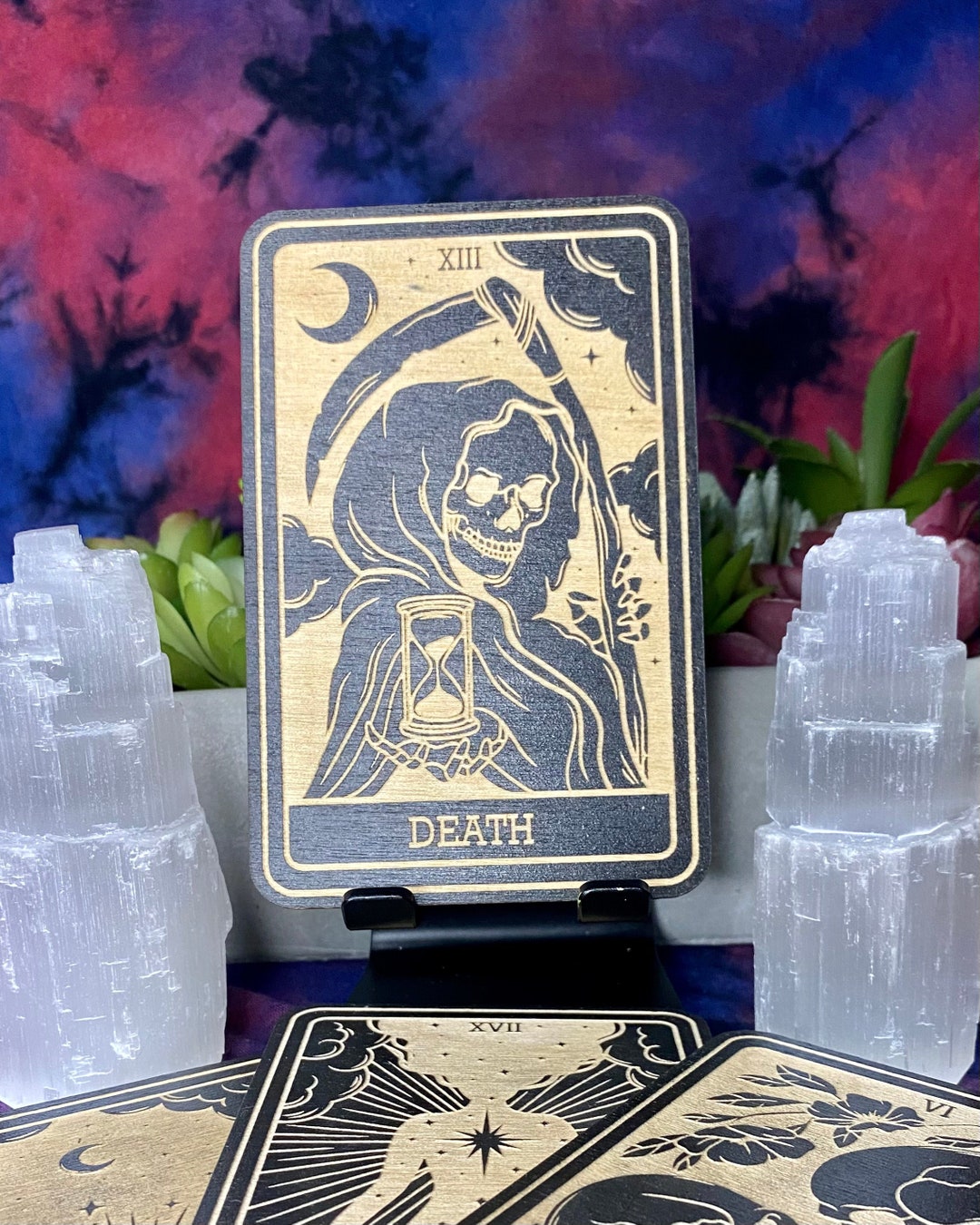 13 Death Tarot Card Major Arcana Mystic Wooden Major - Etsy