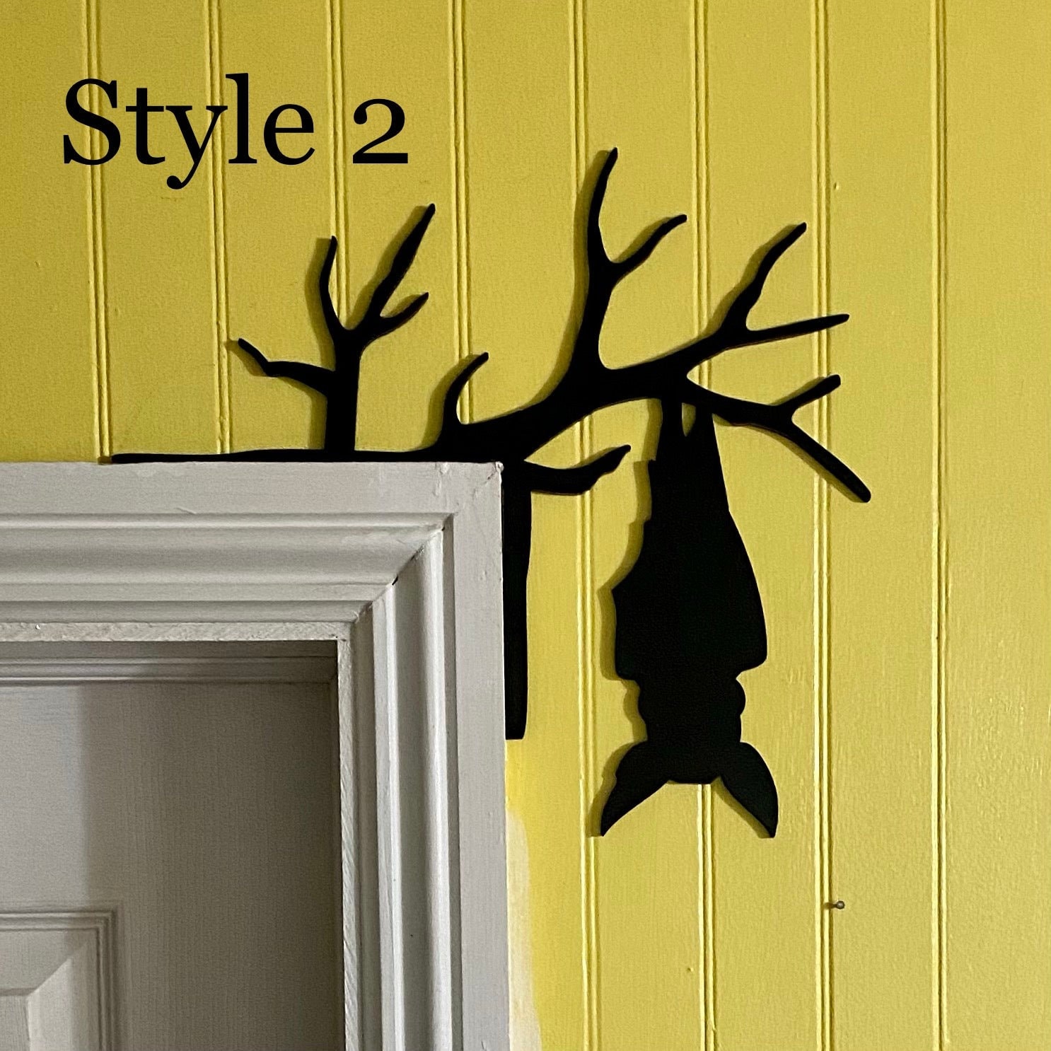 Hanging Bat Décor | Spooky Door Decoration Style 2 | Halloween Window ...