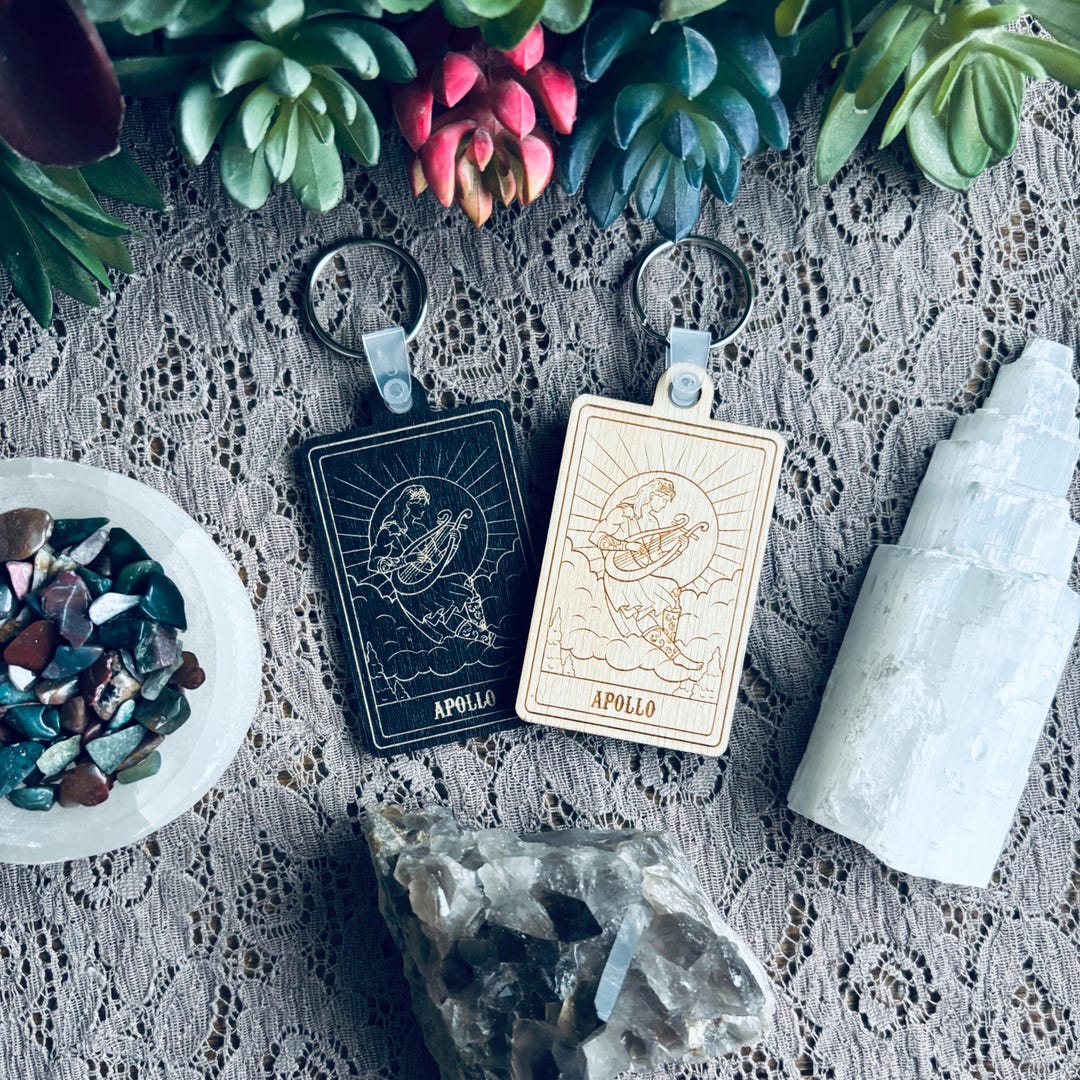 Apollo Deity Keychain - Etsy