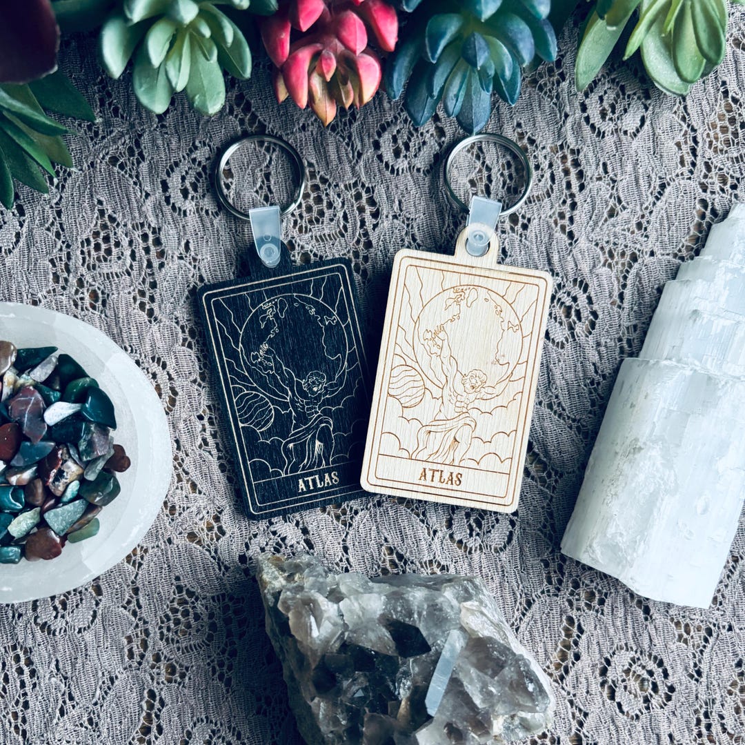 Atlas Deity Keychain - Etsy