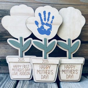 Mother's Day Keepsake | Handprint Flowerpot | Kids Handprint | Baby ...