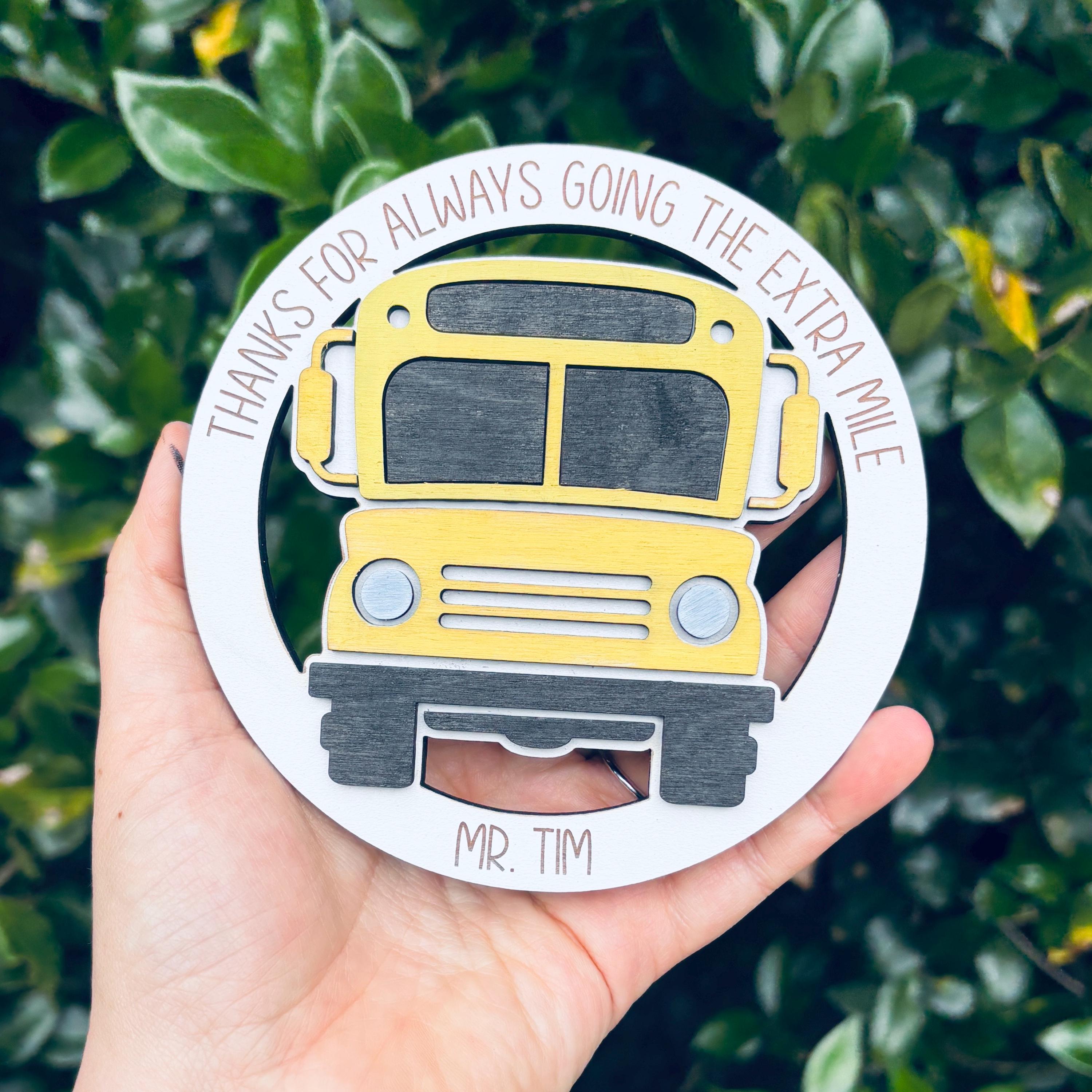 School Bus Driver Gift | Custom School Bus Driver Magnet | Bus Driver ...