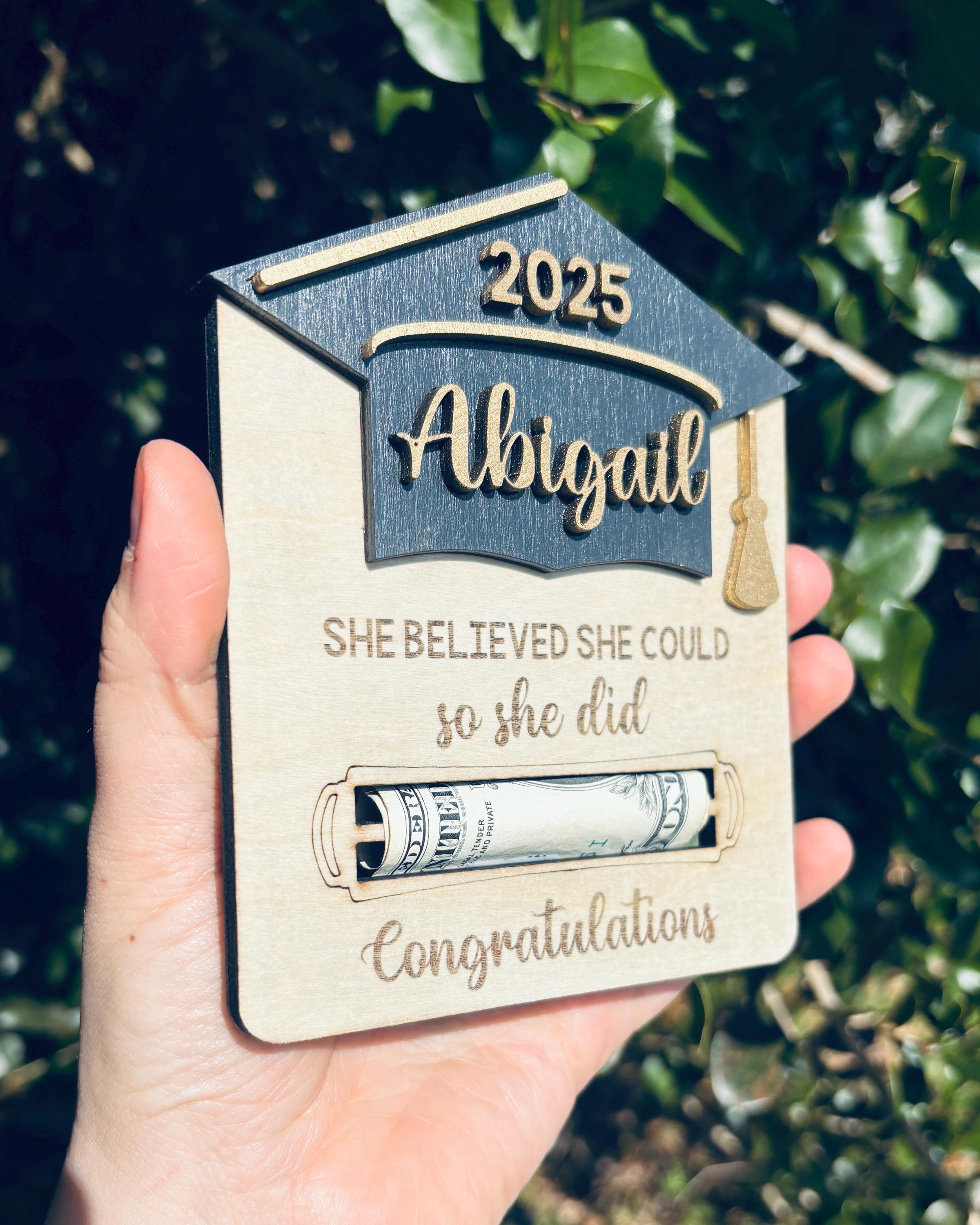 Graduation Money Holder | Personalized Graduation Money Stand | 2026 ...