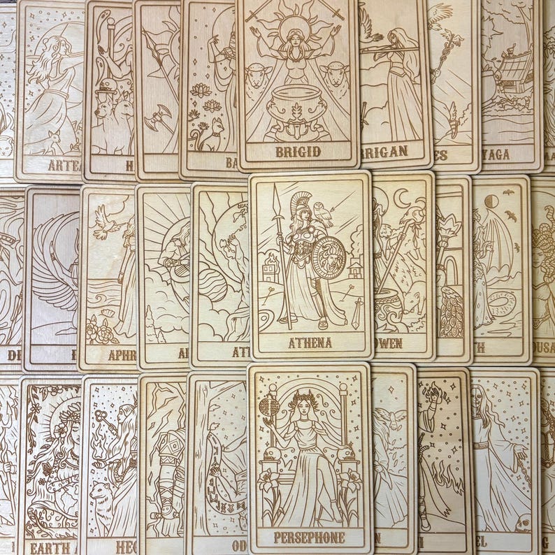 Lilith Deity Card | Altar Decor | Deity Wall Art | Tarot Themed Shelf ...