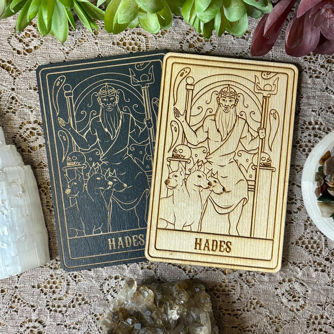 Hades Deity Card | Altar Decor | Deity Wall Art | Tarot Themed Shelf ...