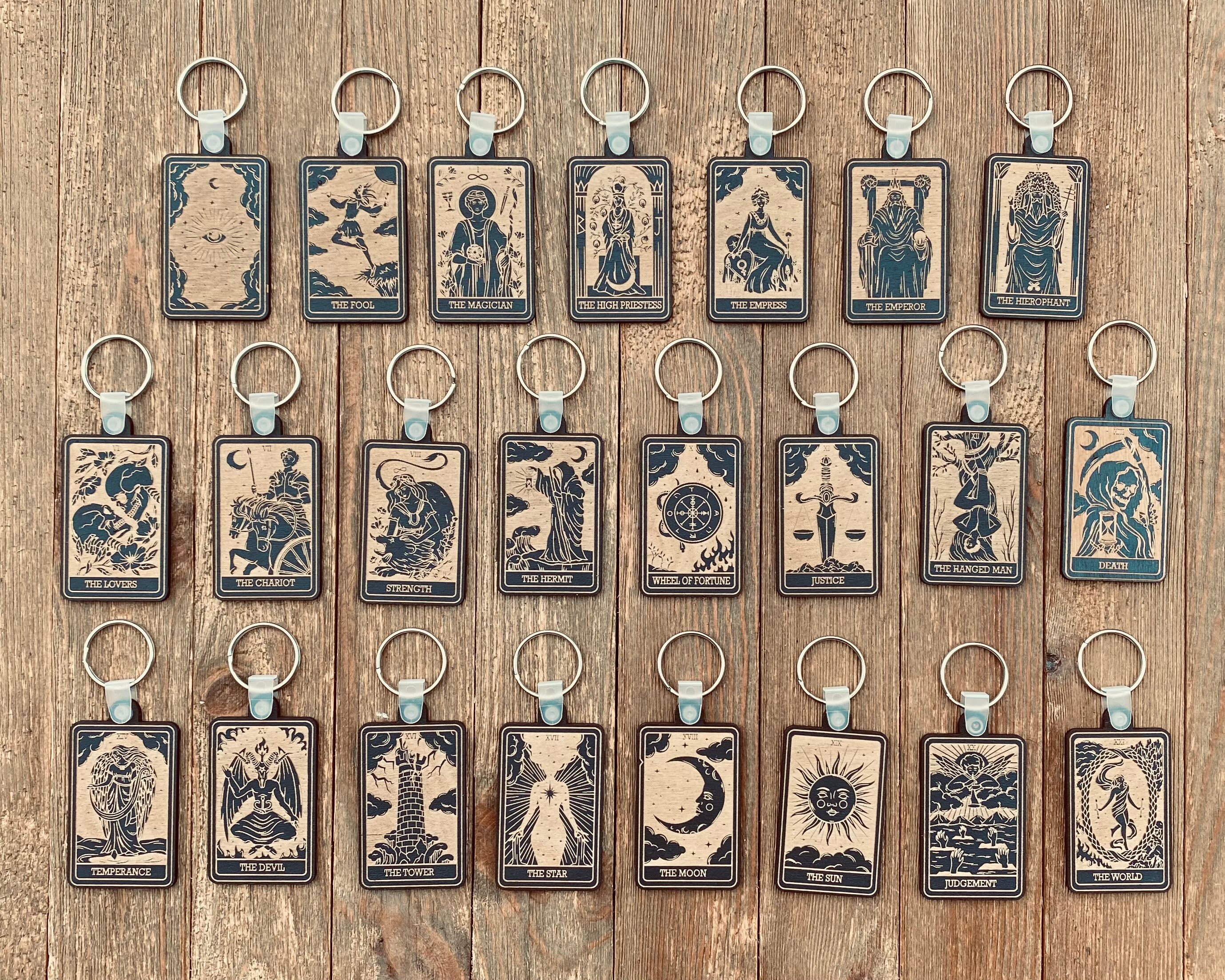 All Seeing Eye Tarot Card Keychain | Tarot | Divination | Major Arcana ...