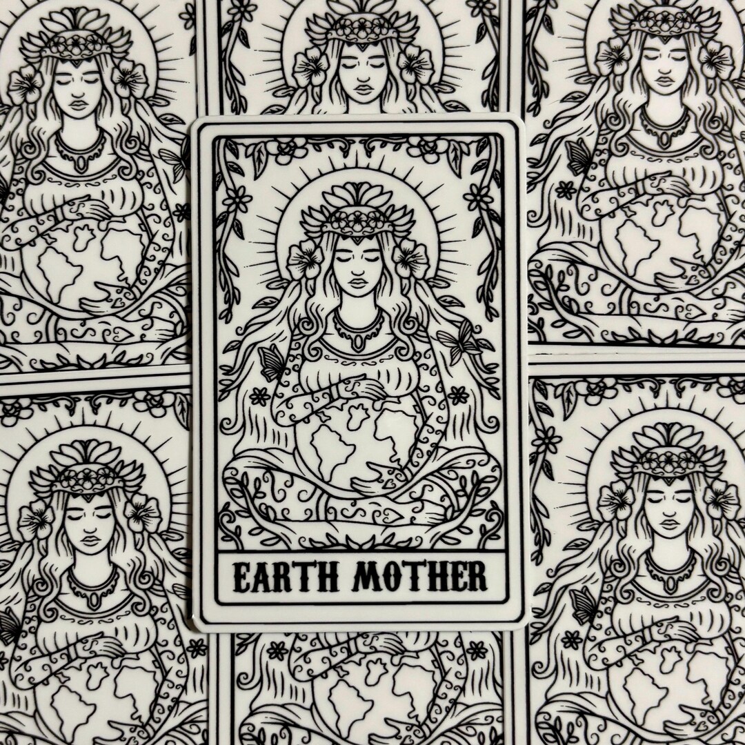 Earth Mother Sticker | Earth Mother Magnet | Gaia - Etsy