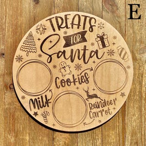 Personalized Christmas Décor | Santa Snack Tray | Santa Plate | Santa ...