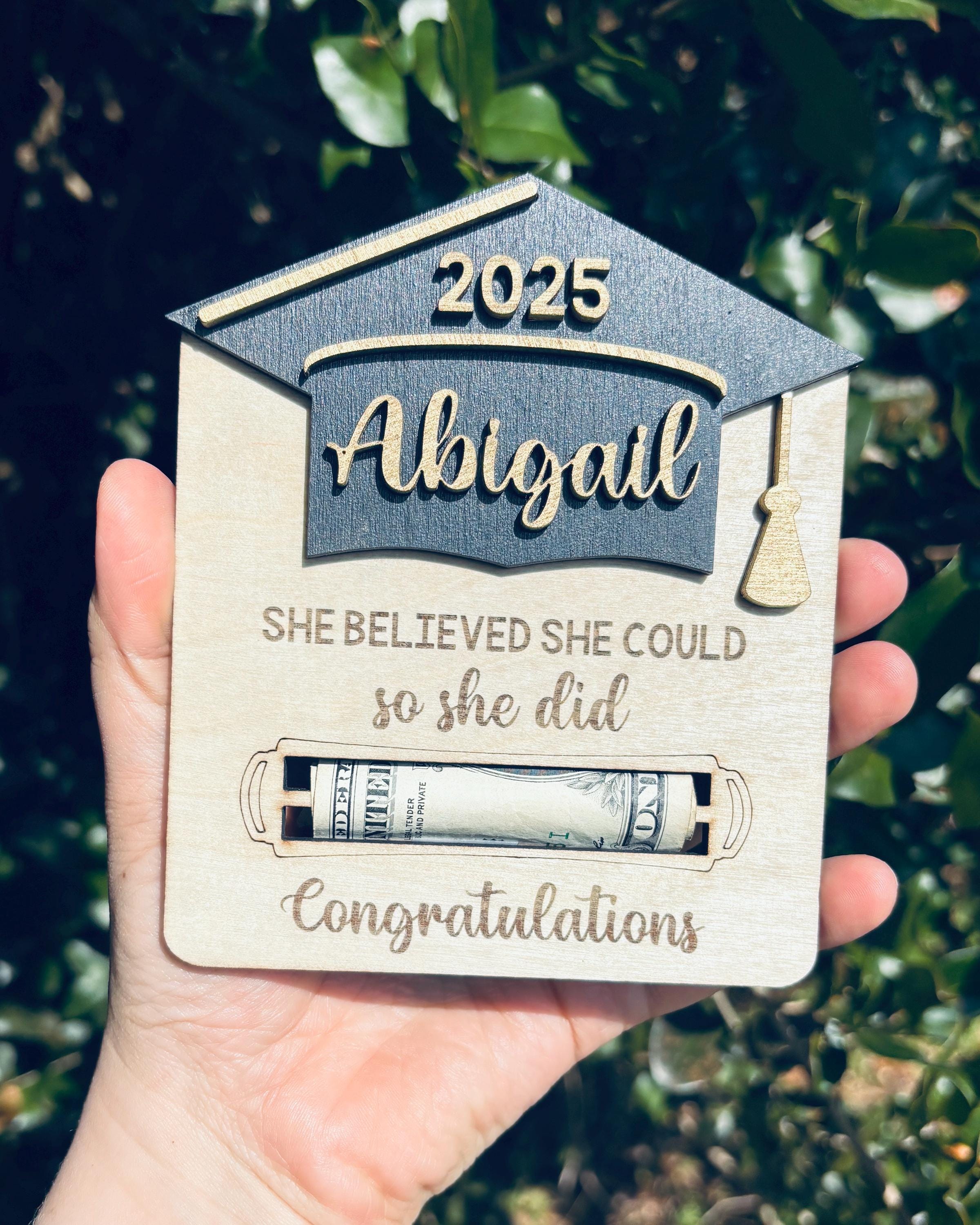 Graduation Money Holder | Personalized Graduation Money Stand | 2026 ...