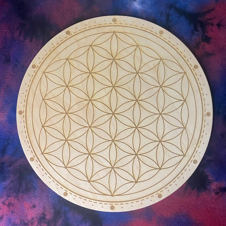 Flower of Life Crystal Grid - Etsy