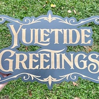 Blessed Yule Sign - Etsy