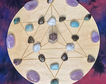 Metatrons Cube Crystal Grid - Etsy
